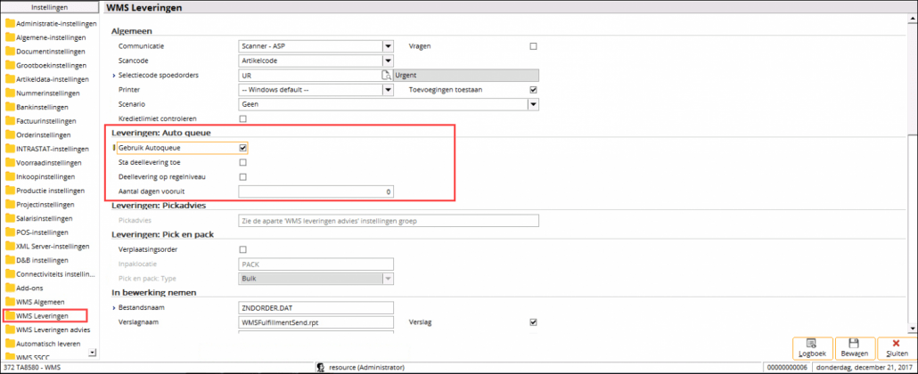WMS – Auto queue in Exact Globe Next - Exact Software Specialist voor ...