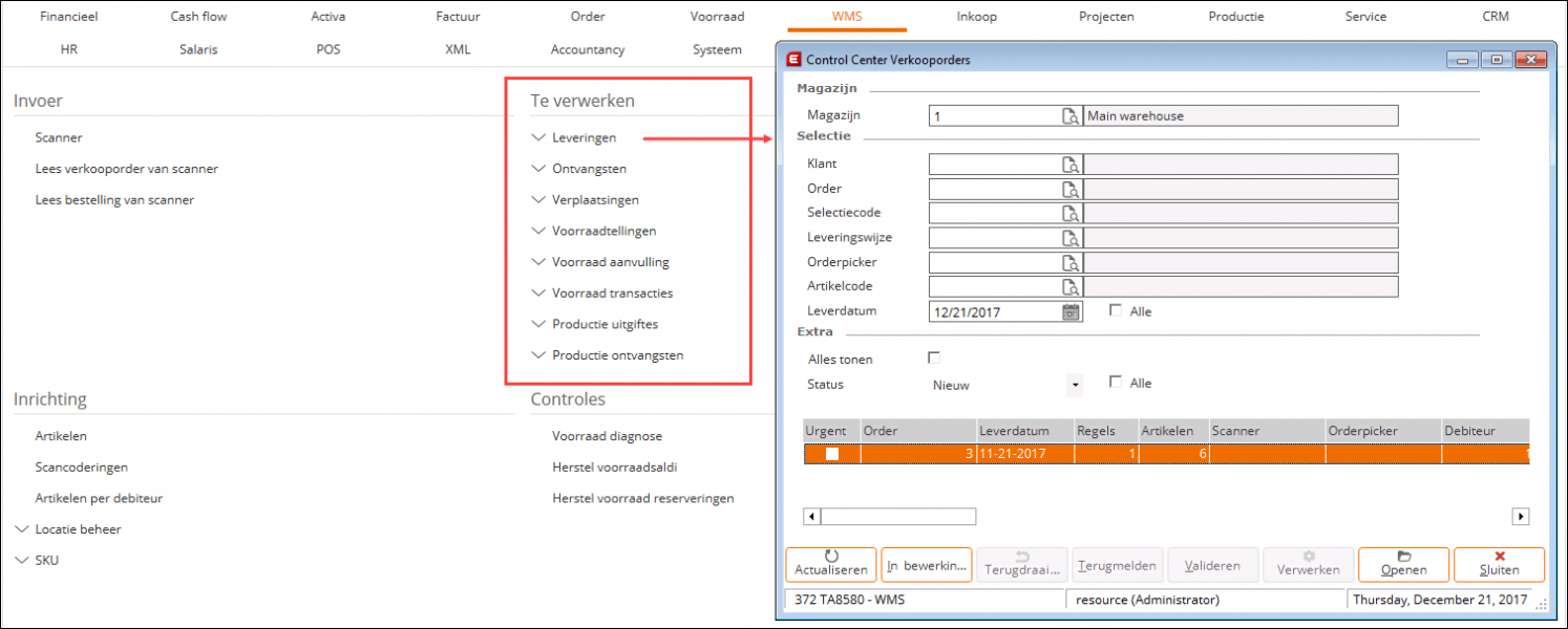 WMS – Auto queue in Exact Globe Next - Exact Software Specialist voor ...